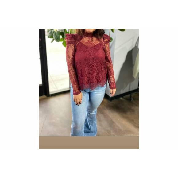 ANDREE BY UNIT | Tops | New Andree By Unit Puff Sleeve Lace Top In ...